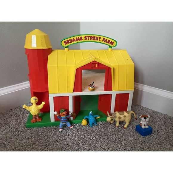 Sesame Street | Toys | Sesamestreet Farm House Barn Animals People ...